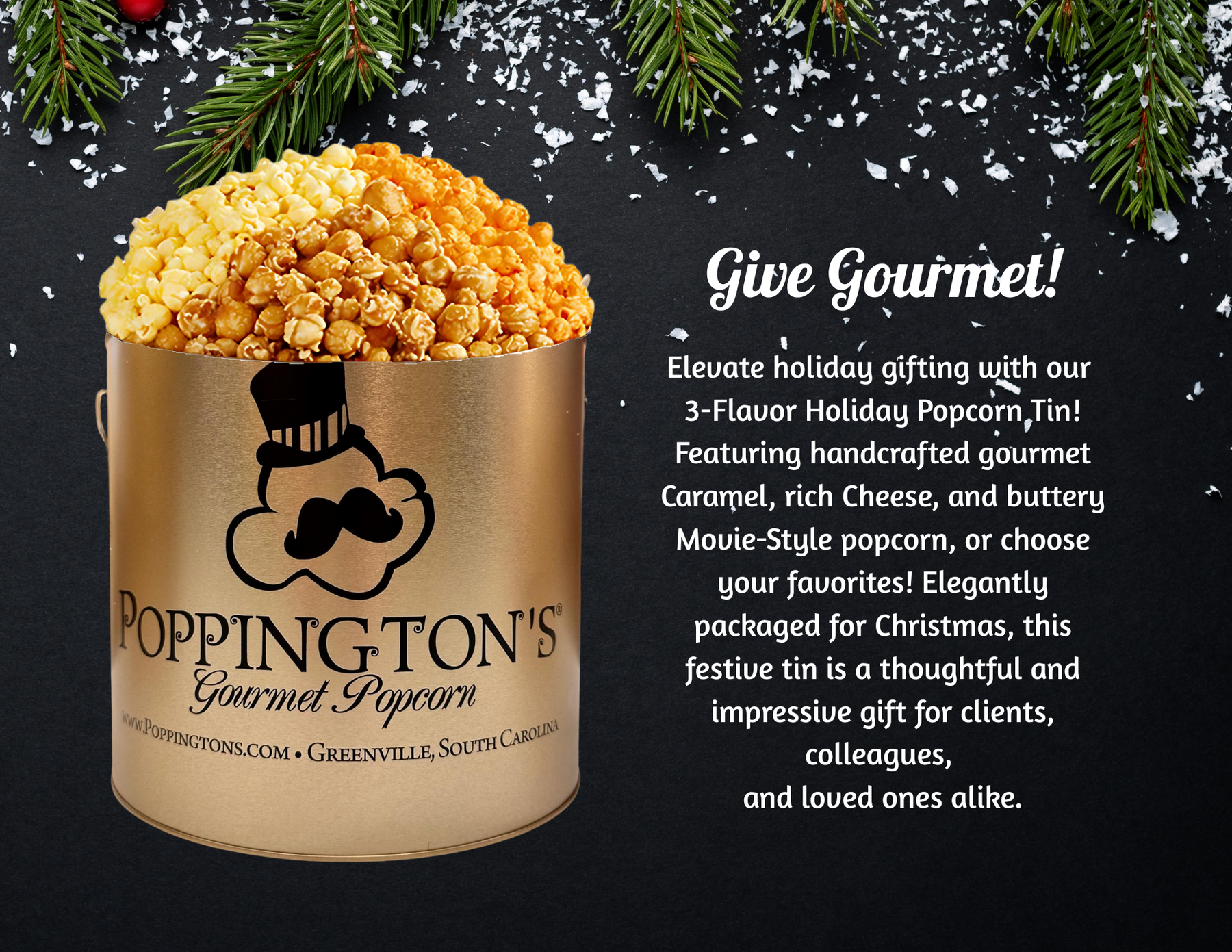 Poppington’s Gourmet Popcorn | Artisan Flavors | Gift Tins & Corporate