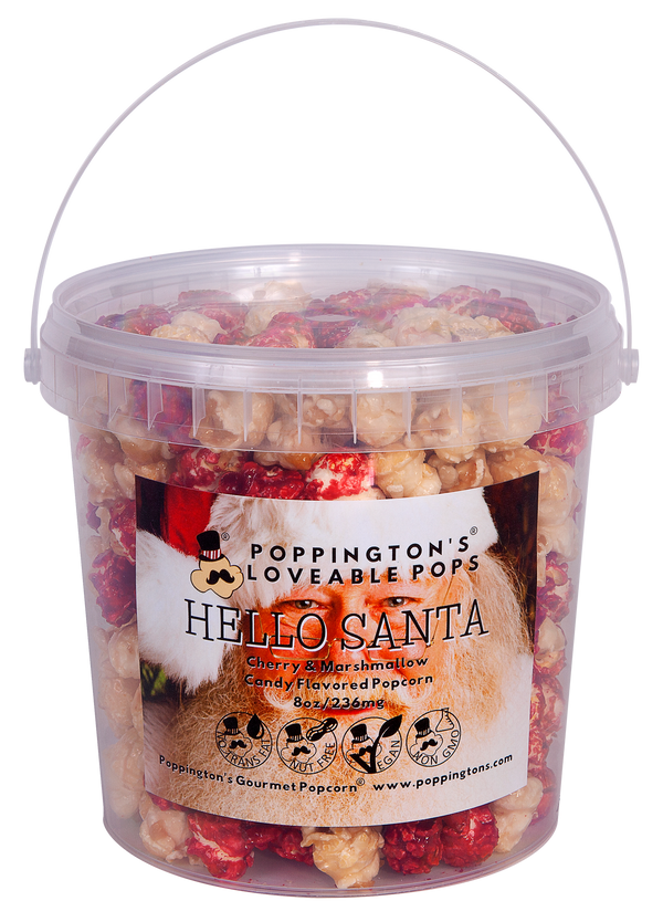 Poppington's Gourmet Popcorn Loveable Pops Pails: Christmas Collection